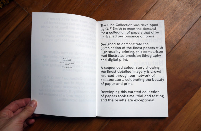 featured in the G F Smith The Fine Collection Book | while there is light